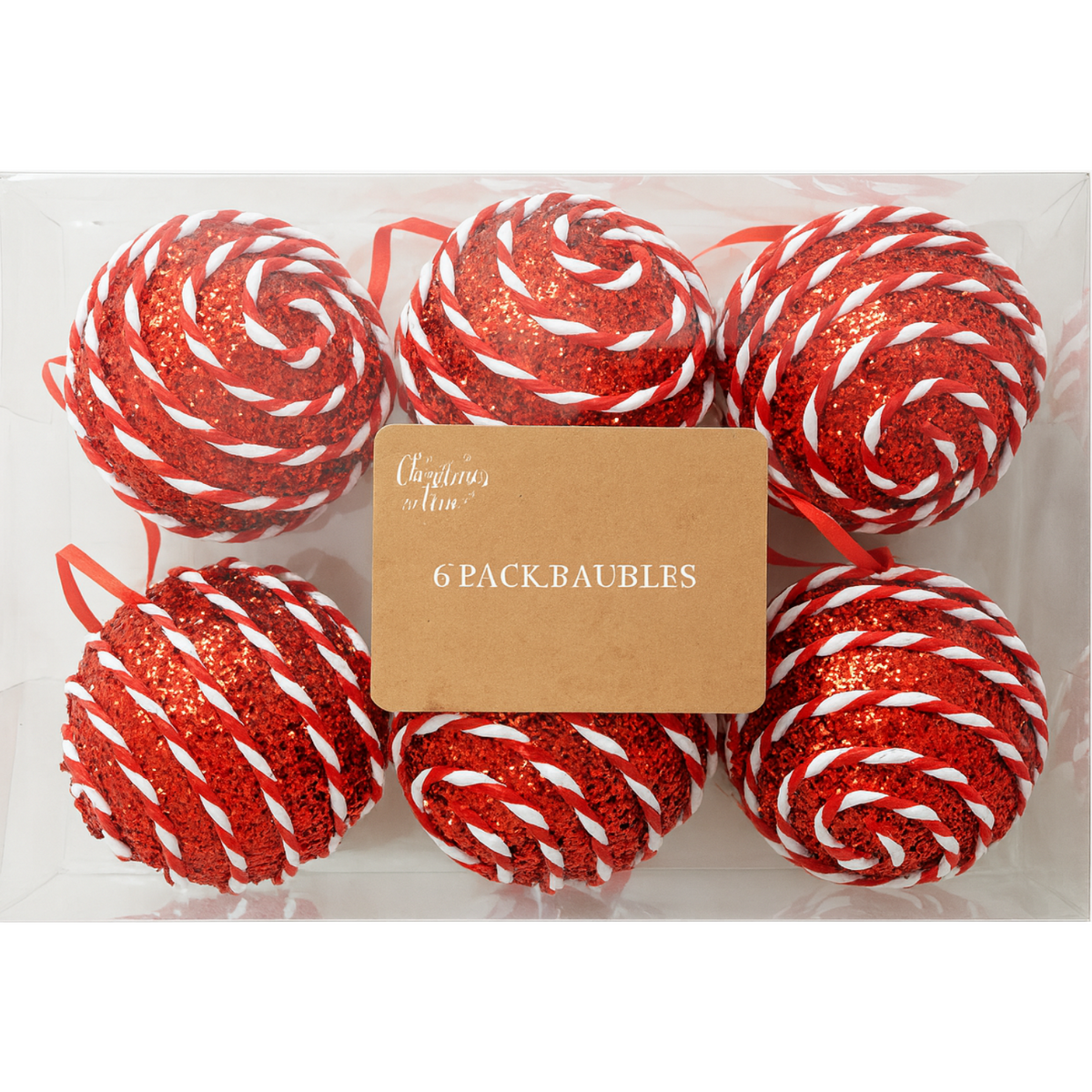 Assorted 8cm Bauble Pack – Set of 6 (Foam Solid) – MrPRICE.online