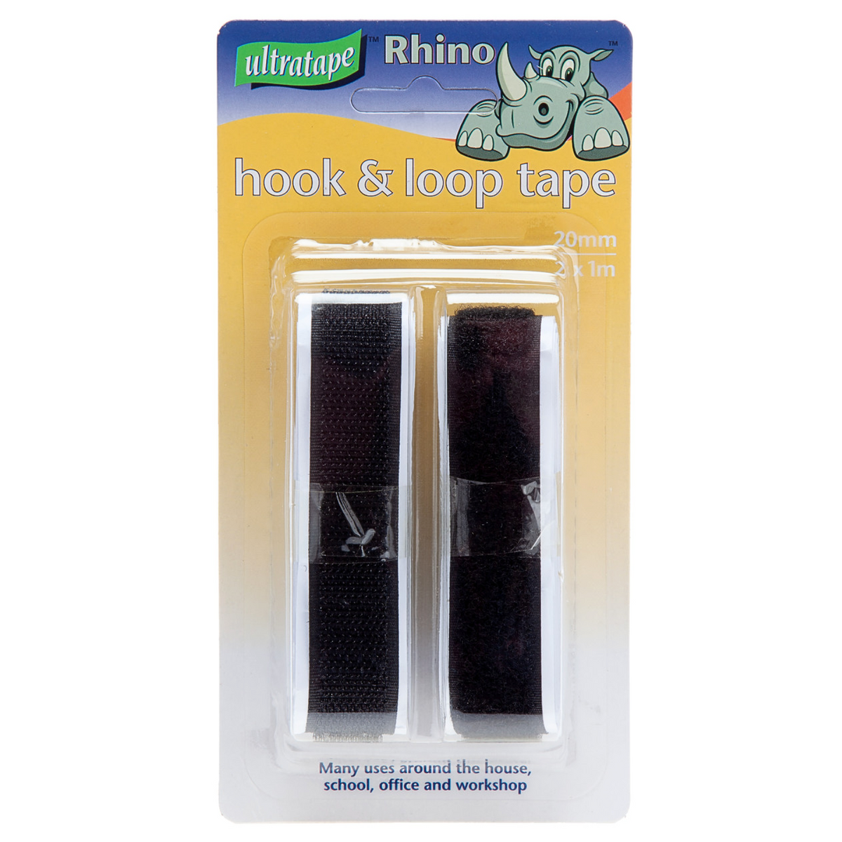 Ultratape Hook & Loop 20mm x 1m Black – MrPRICE.online