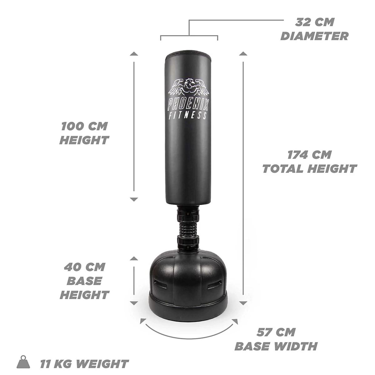 Freestanding Punch Bag by Phoenix Fitness – MrPRICE.online