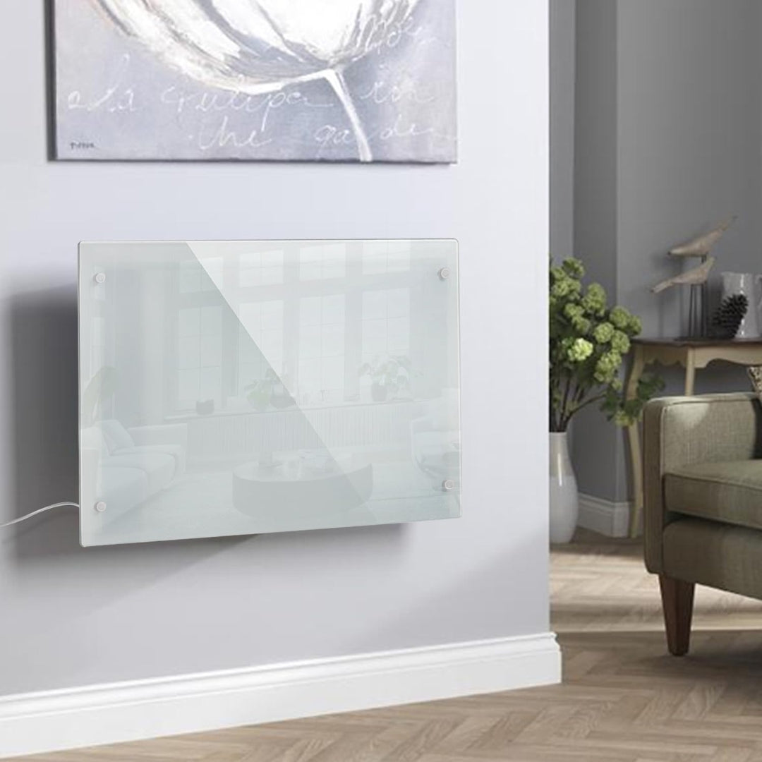 1000W White Glass Panel Heater – MrPRICE.online