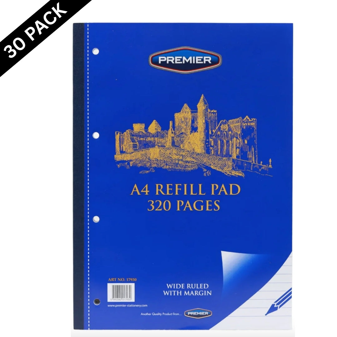 A4 Side-Bound Refill Pads 320 Pages ( Box of 30 ) – MrPRICE.online