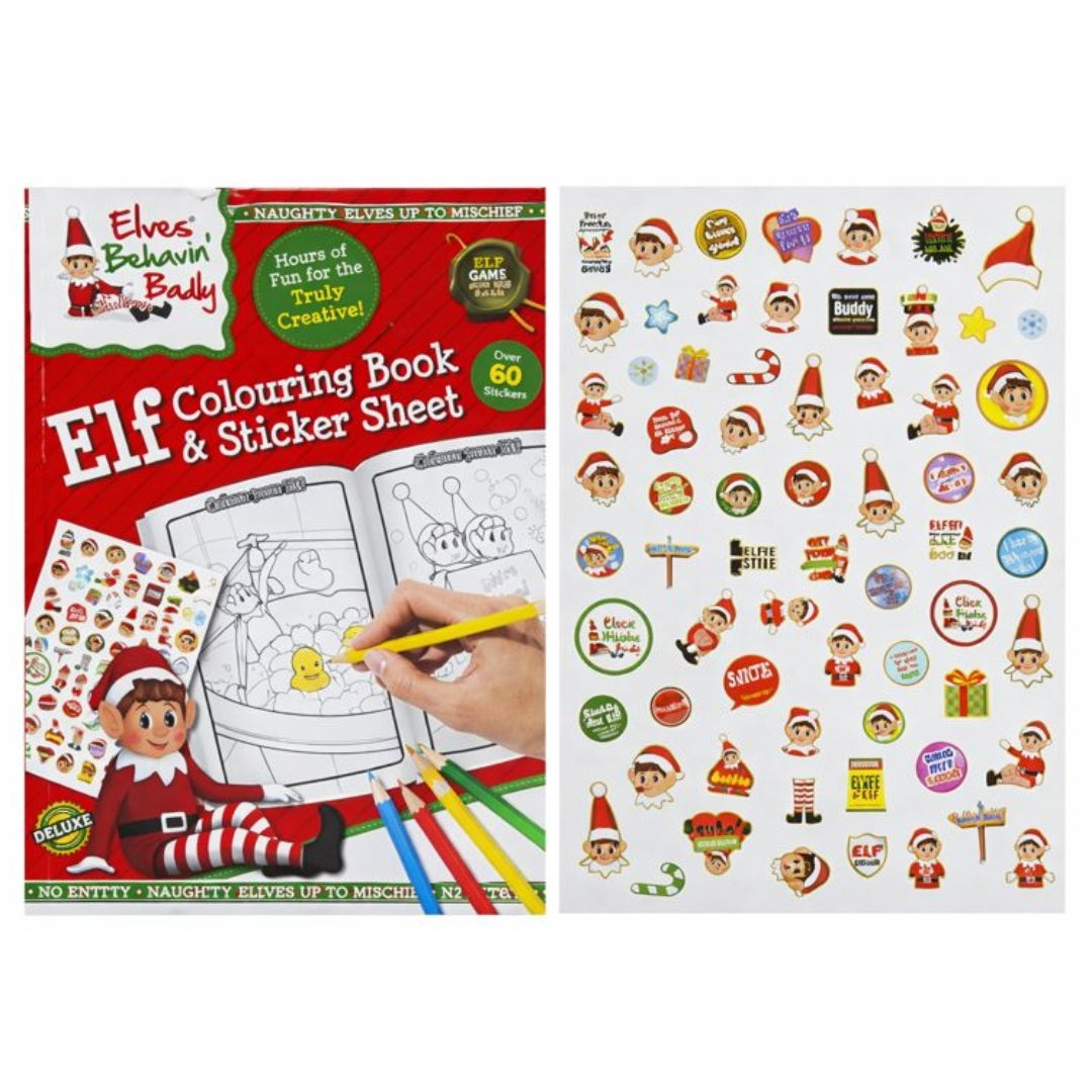 Extra Large Elf Colouring Book – MrPRICE.online