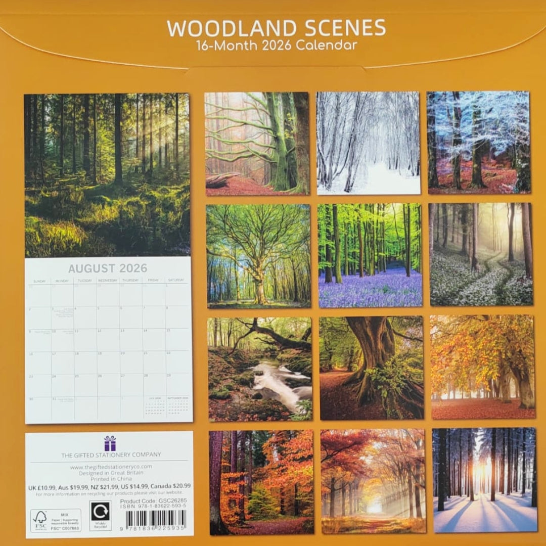 2026 Woodland Scenes Calendar – MrPRICE.online