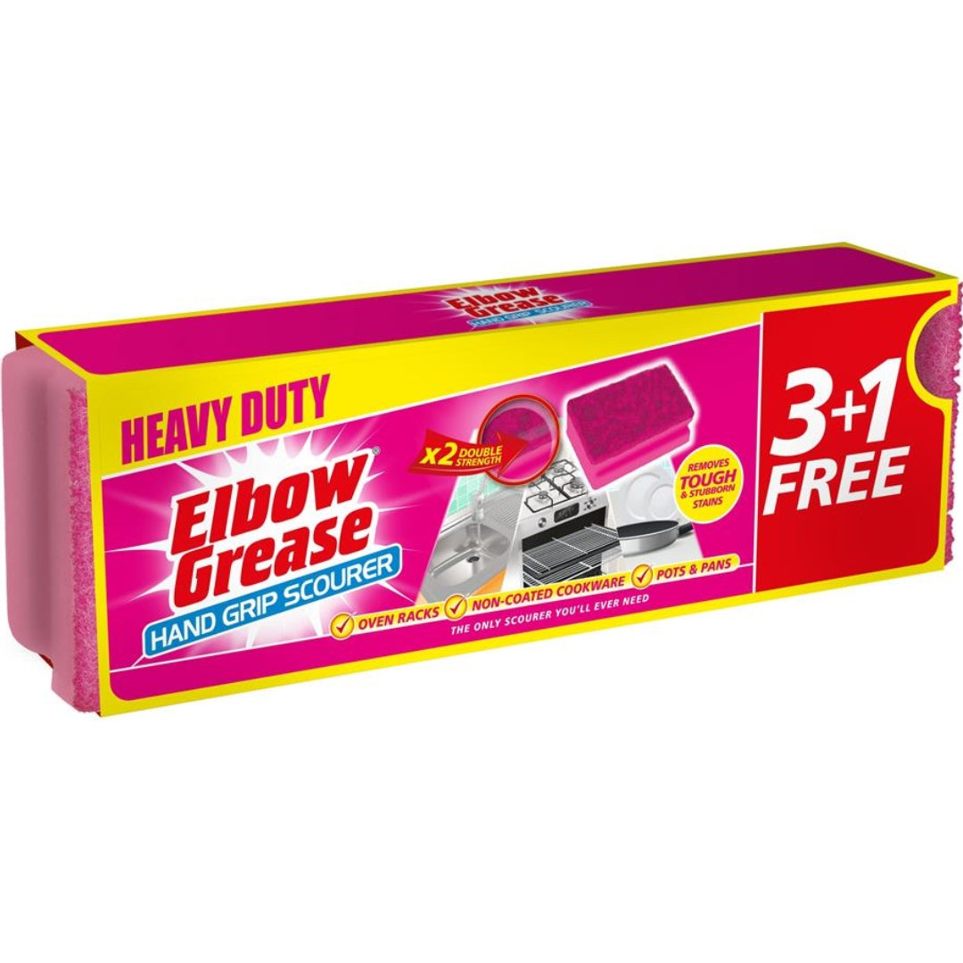 Pink Scourer – 4 Pack by Elbow Grease – MrPRICE.online