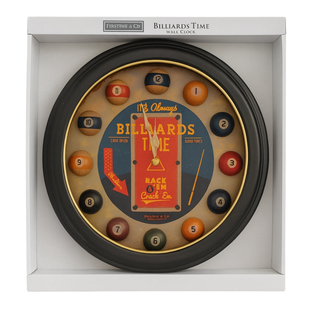 18" Billiards Time Wall Clock – MrPRICE.online