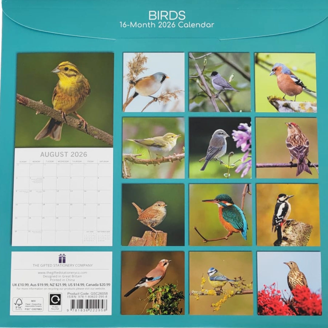 2026 Birds Calendar – MrPRICE.online