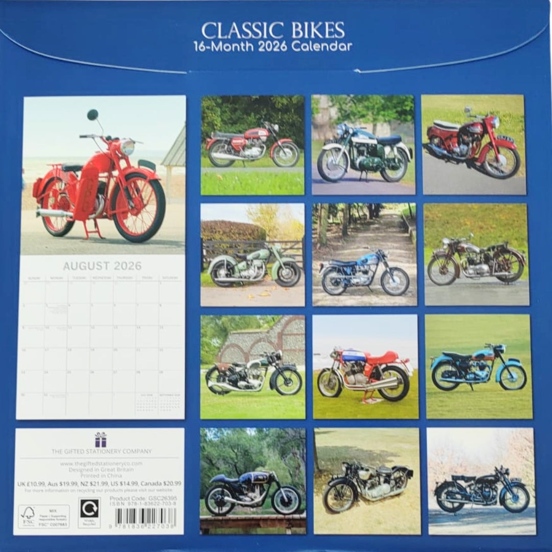 2026 Classic Bikes Calendar – MrPRICE.online