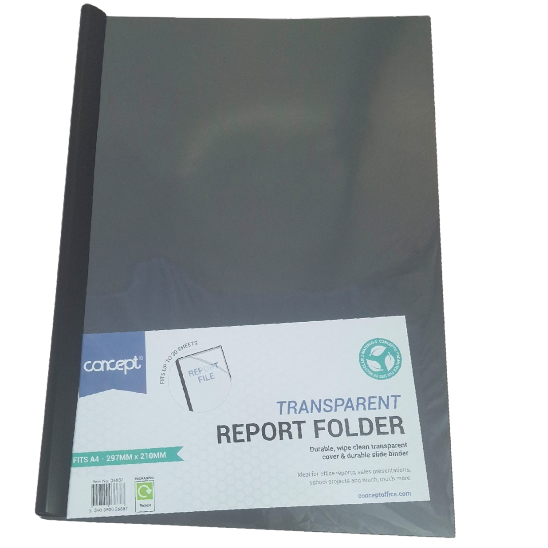 Concept A4 Clear View Presentation Report Binder – 4 Assorted – MrPRICE ...
