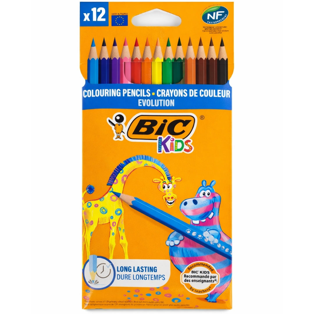 BIC Kids Colouring Pencils Evolution – 12 Pack – MrPRICE.online