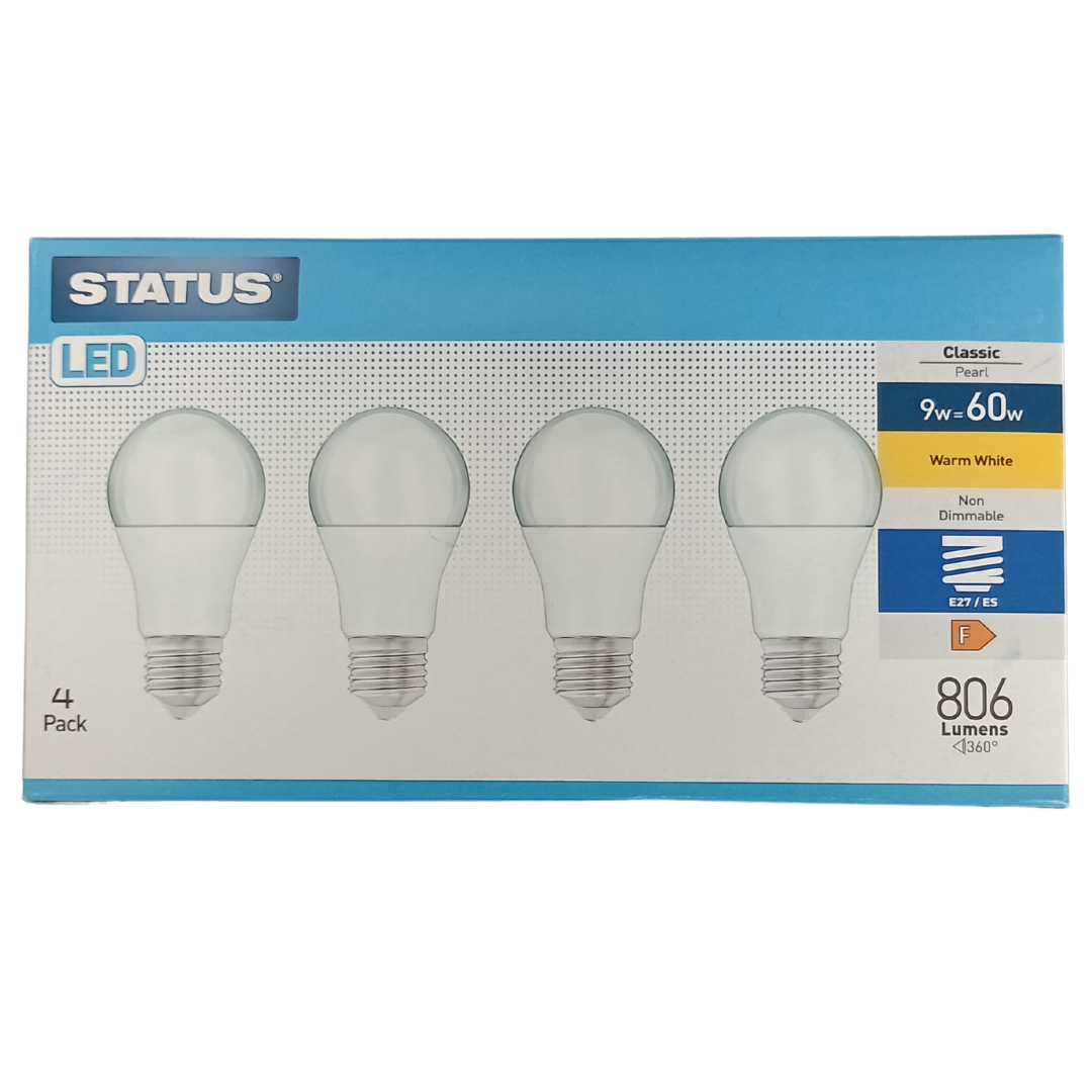 9W = 60W LED GLS ES 4 Pack Box – MrPRICE.online