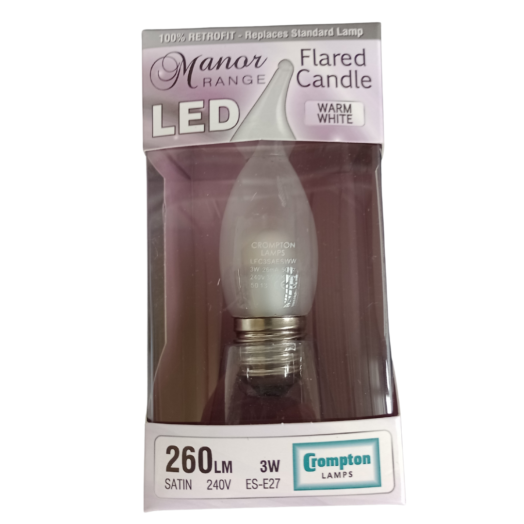 LED Flared Candle Bulb 3W ES-E27 | MrPRICE.online