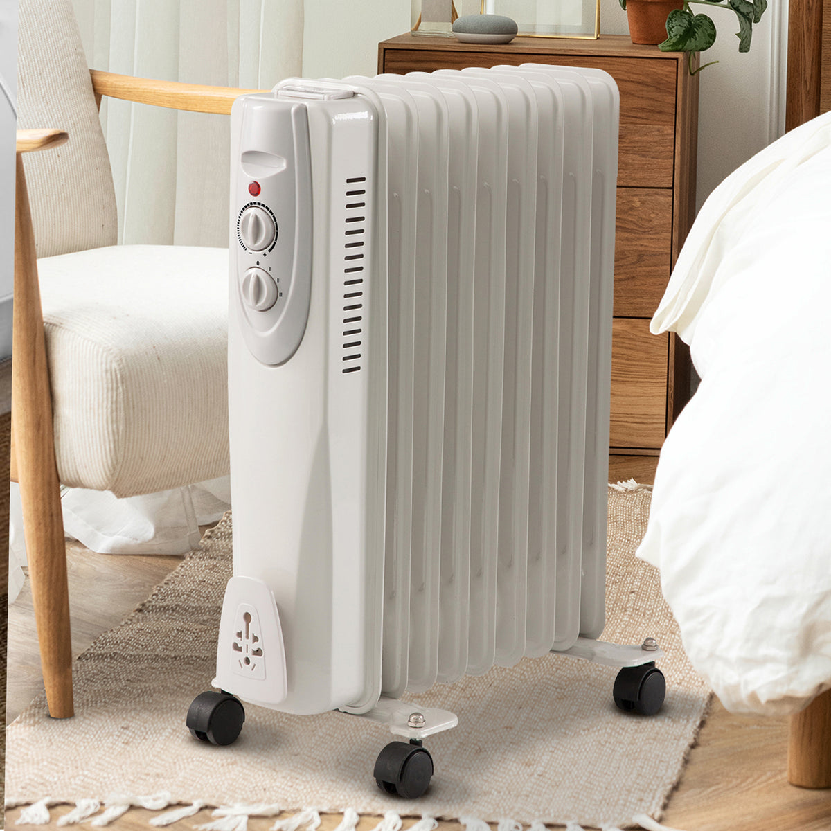 9-Fin Oil Filled Radiator - 2000 Watts – MrPRICE.online
