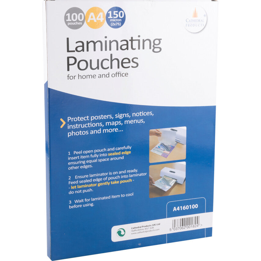 A4 100 Laminating Pouches 150 Micron | MrPRICE.online