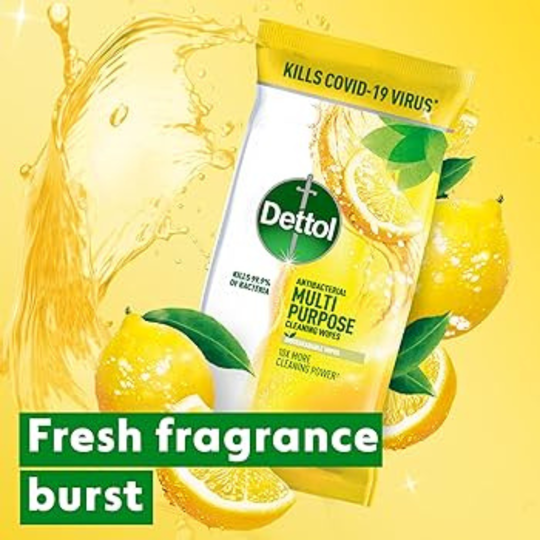 Antibacterial Multi-Purpose Wipes Citrus Zest 105s by Dettol – MrPRICE ...