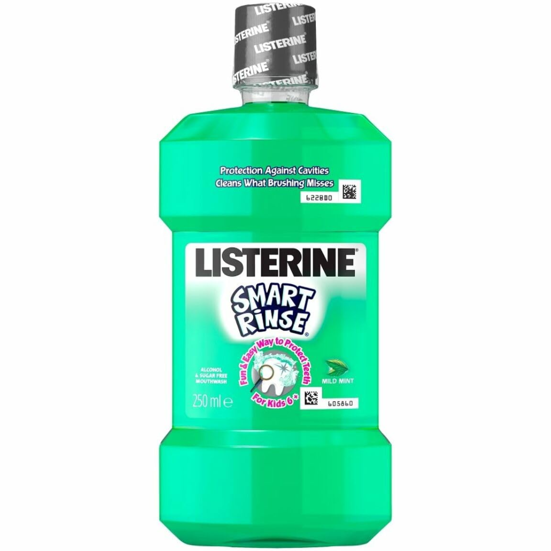 Listerine Mouthwash Kids Smart Rinse 250ml Cavity Protection | MrPRICE ...