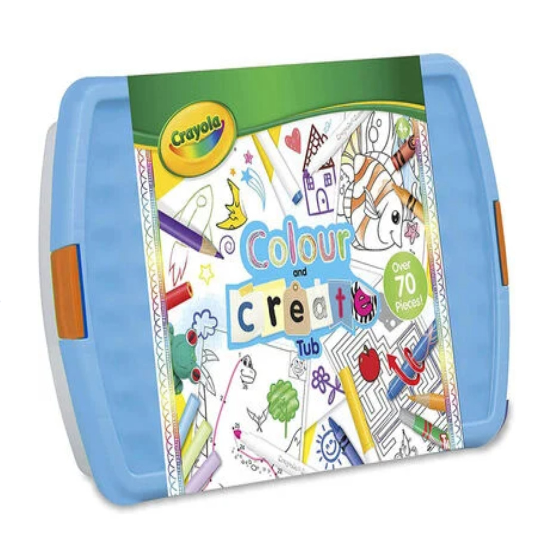 Crayola Colour and Create Tub - 70+ Piece Stationery Set – MrPRICE.online