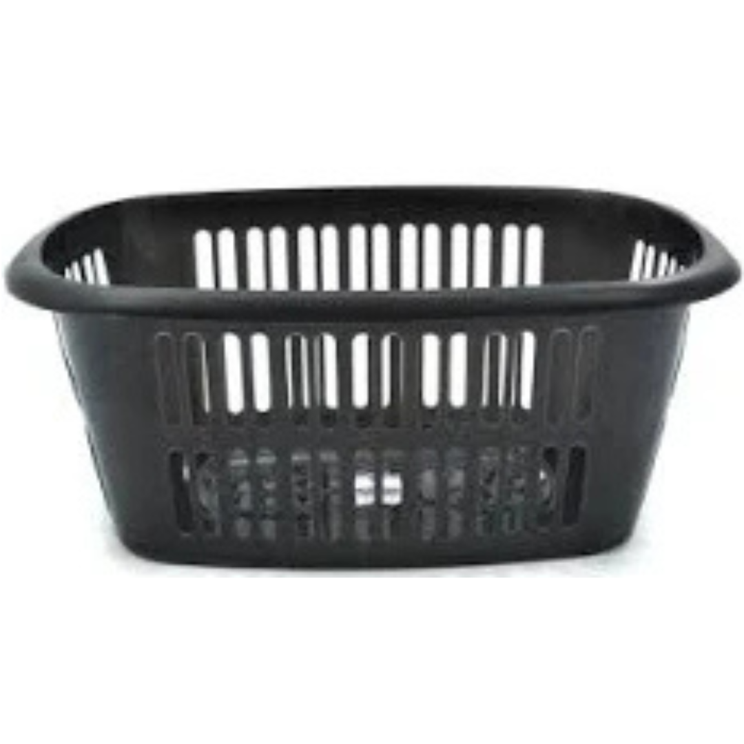 Rectangular Laundry Basket 55L Graphite Grey | MrPRICE.online