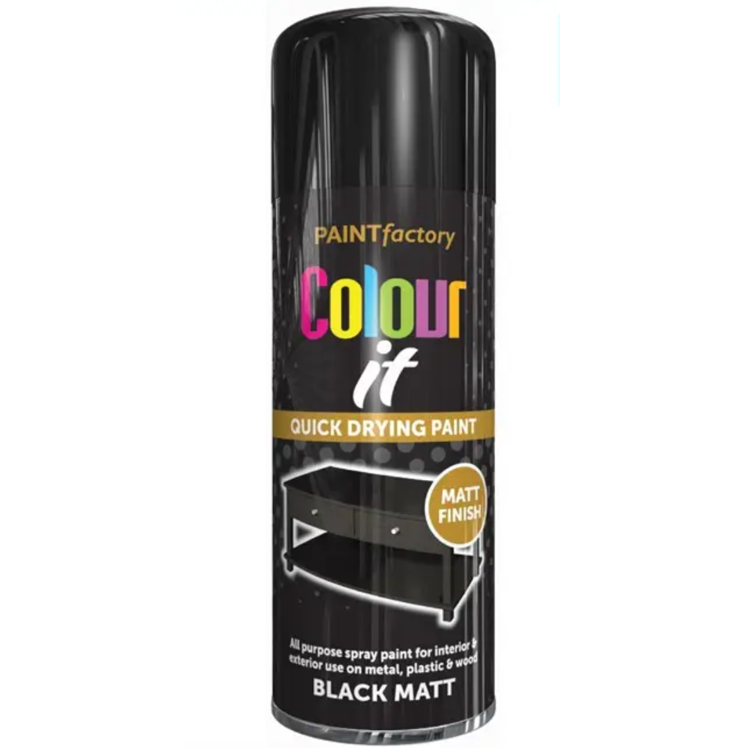 Colour It Black Matt Spray Paint 400ml | MrPRICE.online
