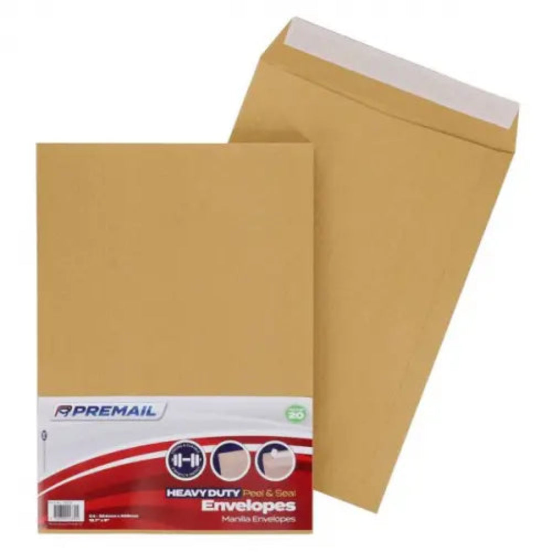 20-Pack C4 Manilla Heavy Duty Envelopes | MrPRICE.online