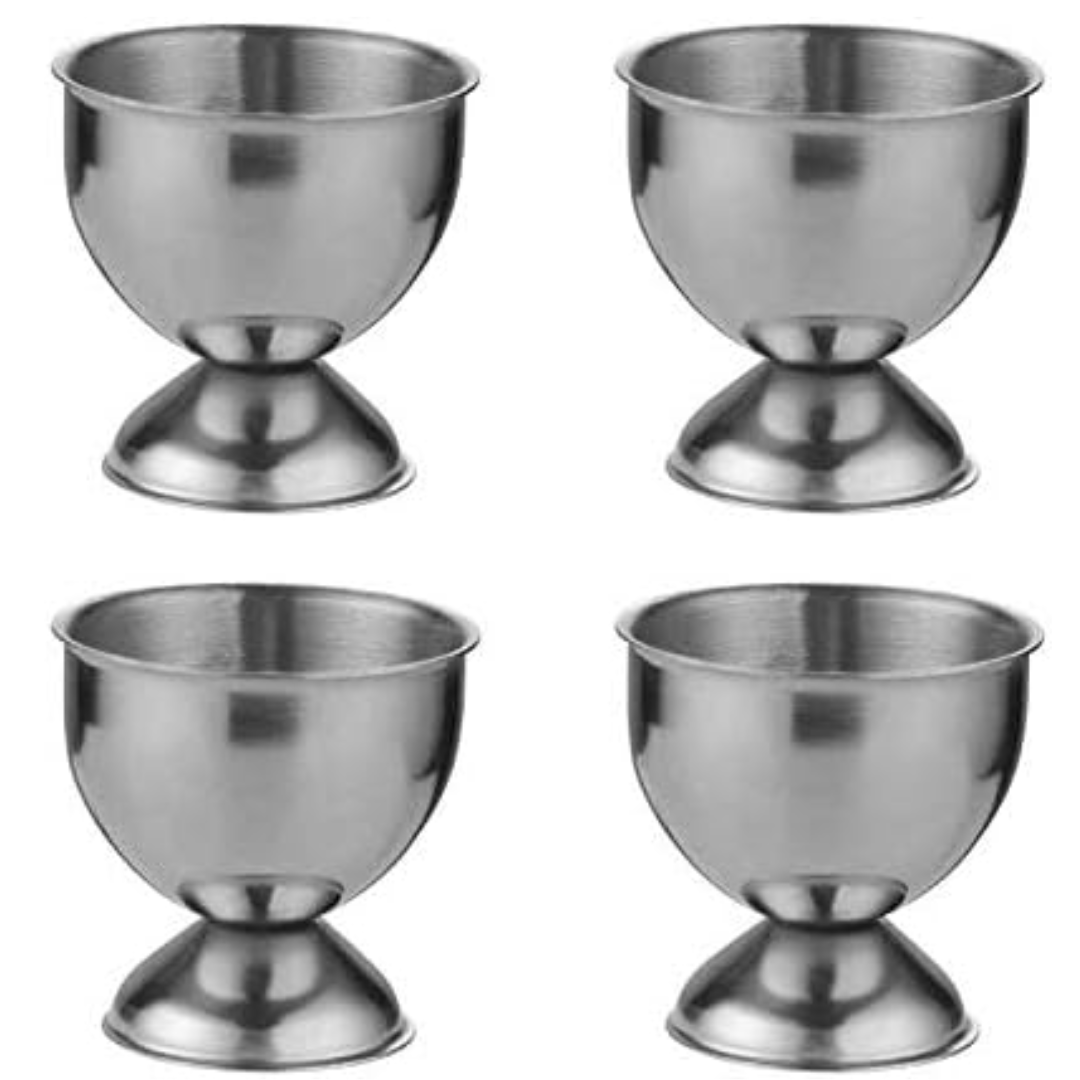 Pack Of 4 Stainless Steel Egg Cups | MrPRICE.online