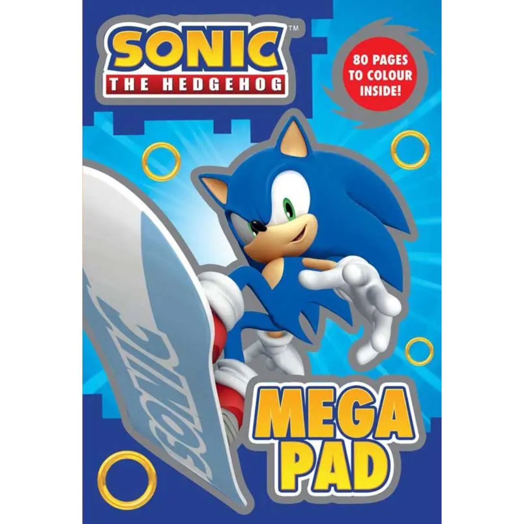 Sonic the Hedgehog Mega Activity Pad Kids Coloring & Sticker Book ...